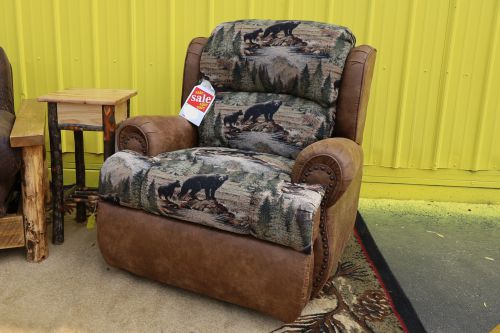 Cabin Upholstered Recliner - Cabin Living Room - Black River Furniture ...