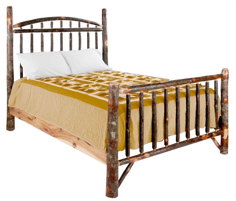 Dakota Stick Hickory Bed Collection - Cabin Bedroom - Black River ...